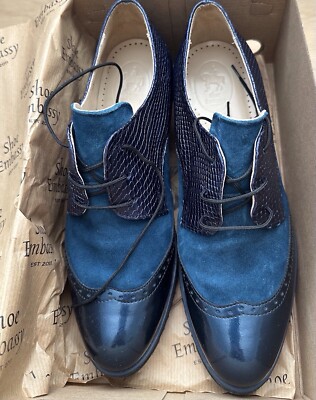 Ladies Shoe Embassy Blue Brogues | eBay UK