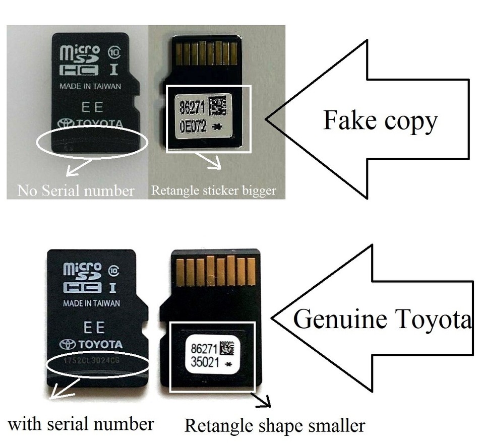 2014-2019 Toyota 4Runner RAV4 Navigation Micro SD Card U.S CAN Map 2019 ...