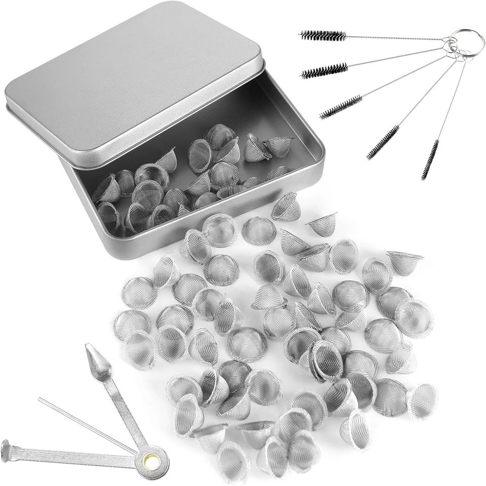 70 PCS 1/2 Inch Pipe Screens,Adjustable Size Stainless Steel Mesh ...