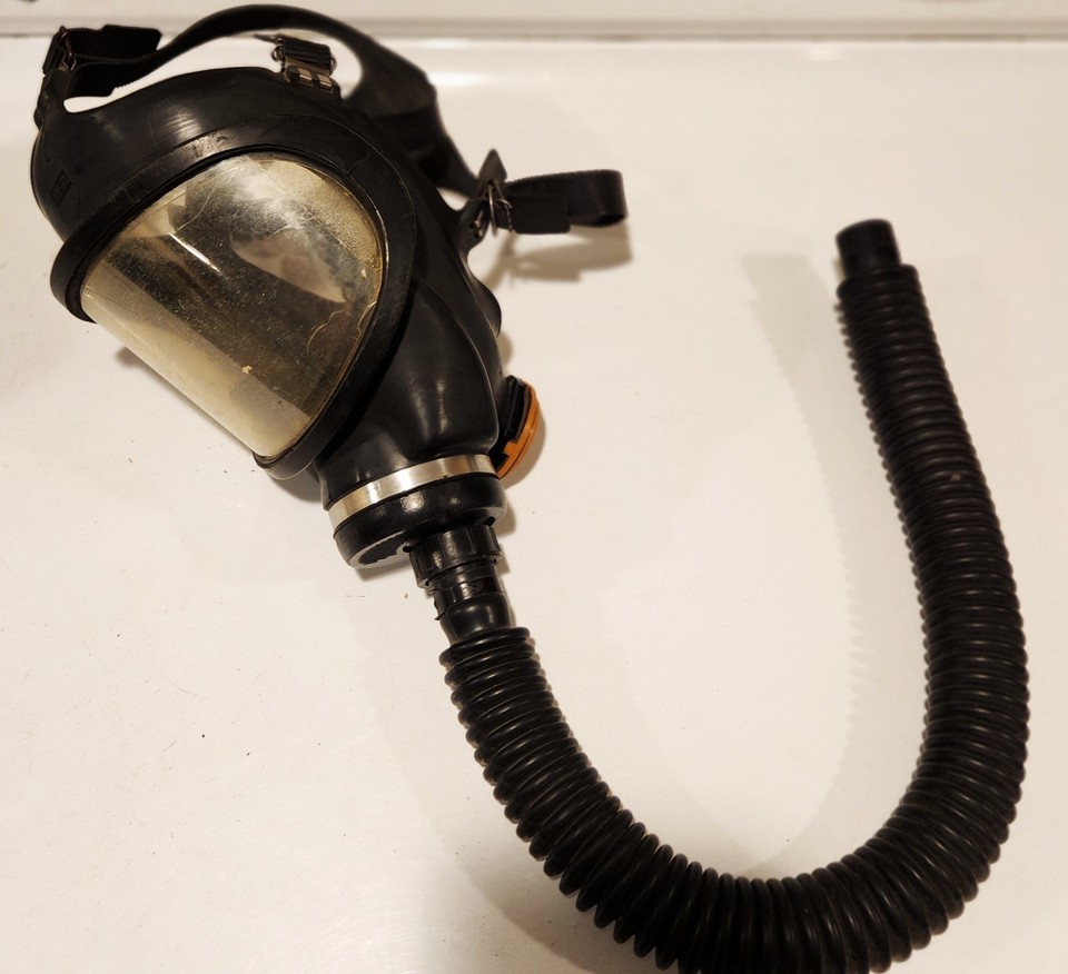 Vtg MSA Firefighting Breathing Apparatus Facepiece Mask Headstrap and ...