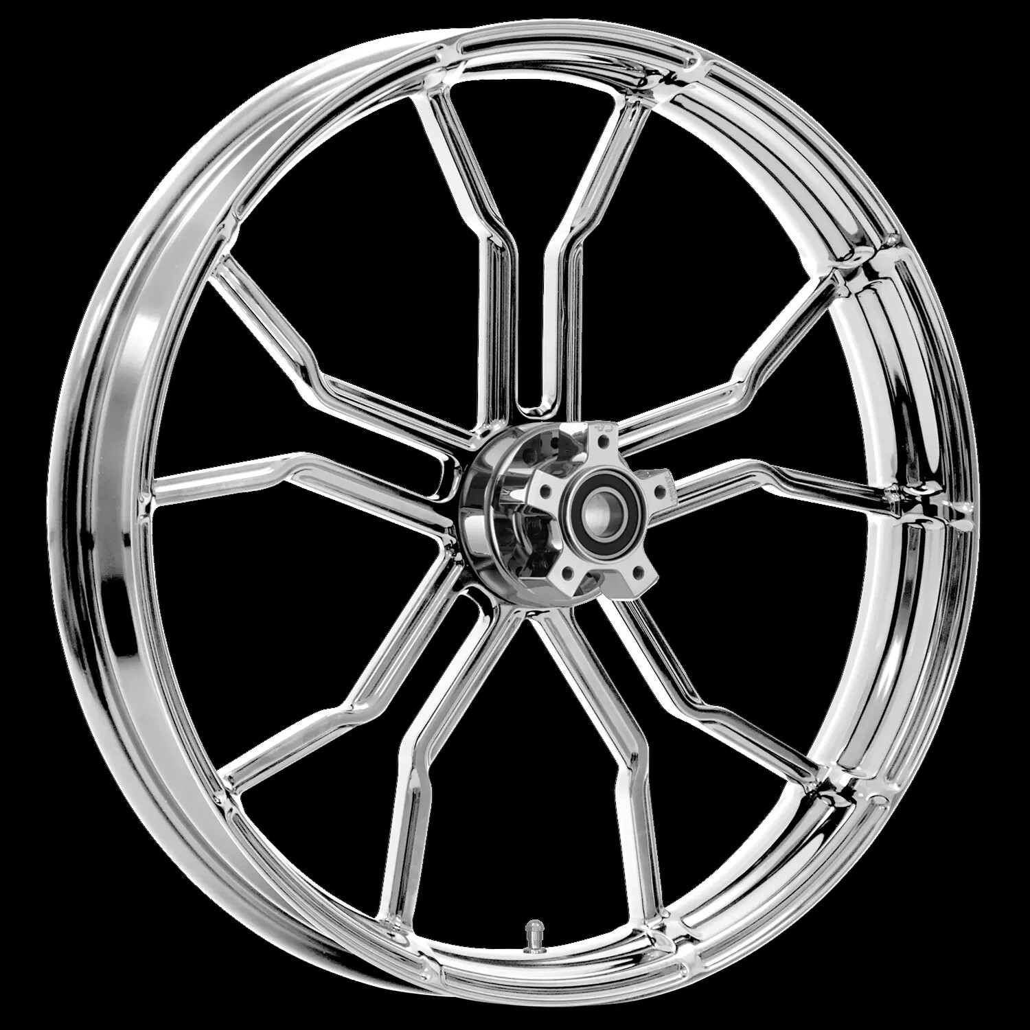 Phase Chrome 18 x 5.5" Front Wheel, Rotors - 2000-24 Harley Touring ...