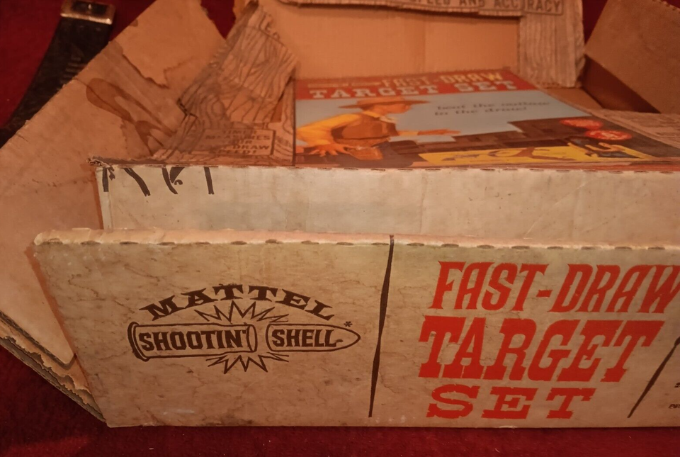 Vintage Mattel 1959 Shootin Shell Fast Draw Target Set No. 674 RARE ...
