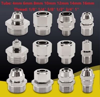Pneumatic Male Thread Pipe Hose Quick Coupler Connector Air Fittings ...