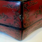 Antique Large Chinese Red Lacquer Octagonal Box | eBay