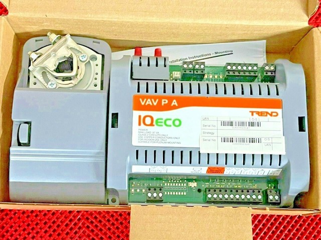 Trend IQECO Vav/pa Terminal Controller W/actuator & Pressure Sensor ...