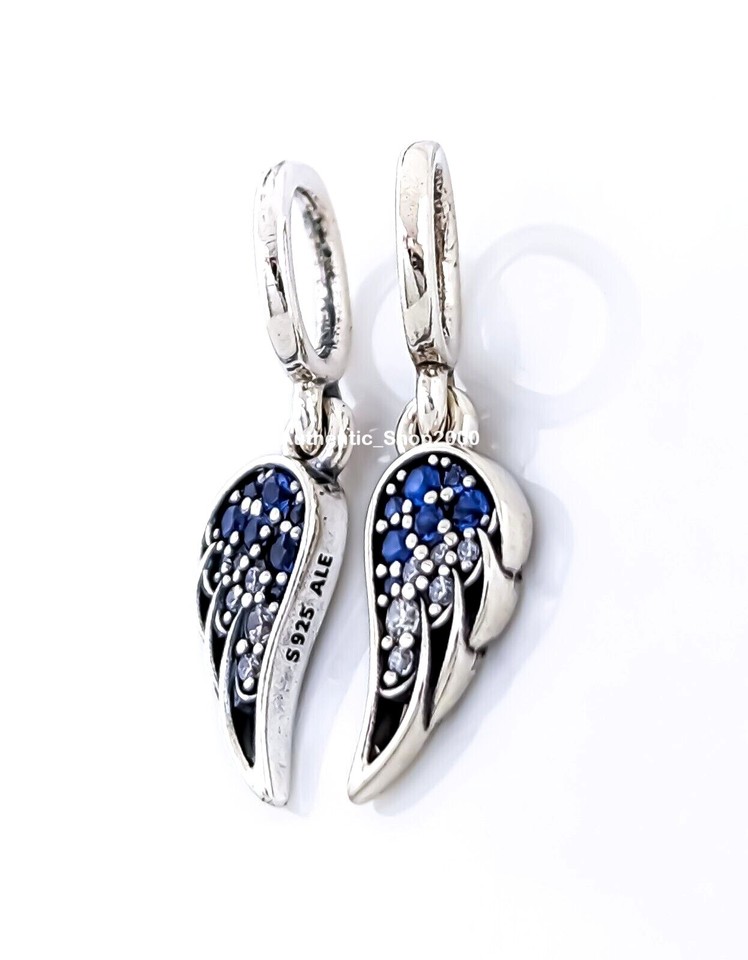 New 100% Authentic PANDORA 925 Sparkling Splitable Angel wings Charm ...