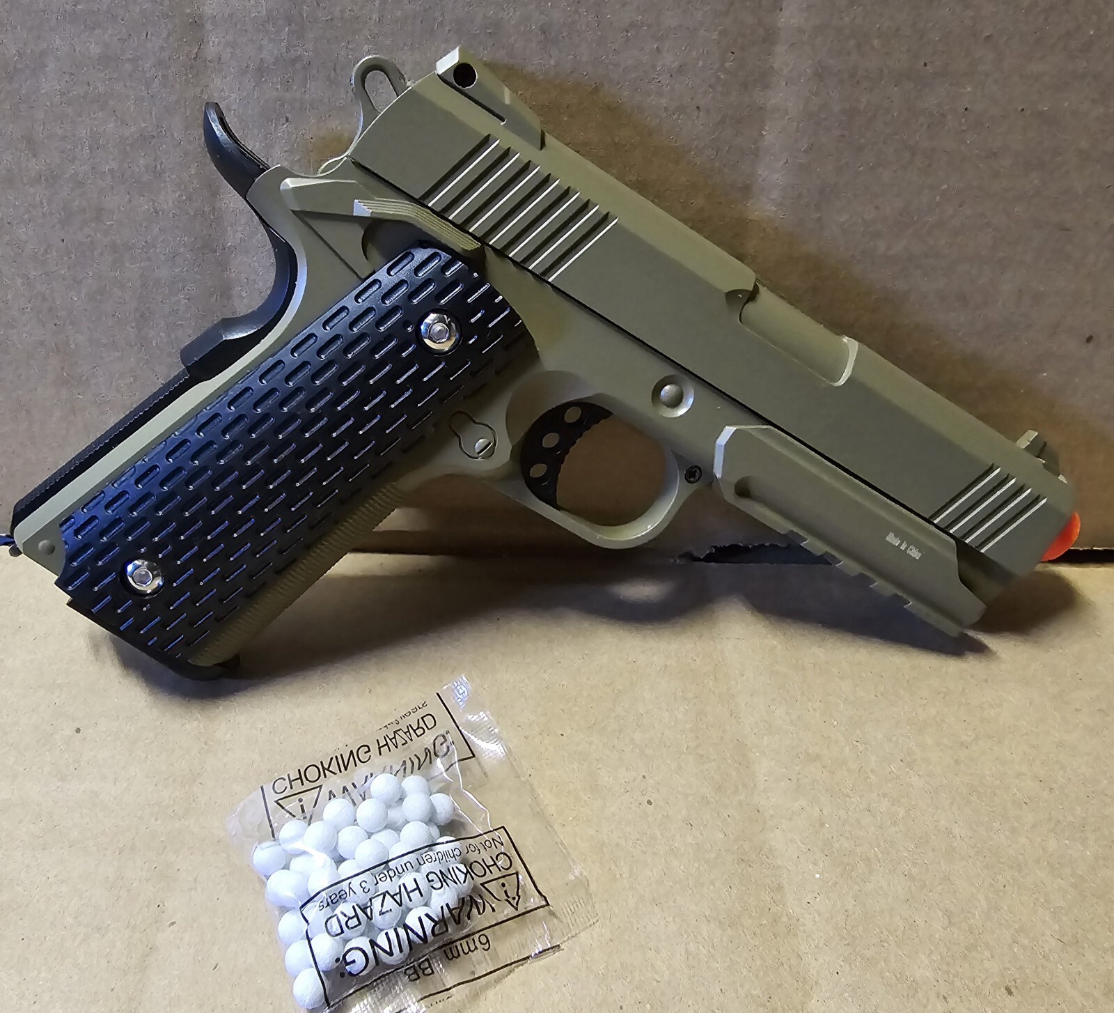 UKARMS Spring Powered Airsoft Gun 1911 Tactical Pistol Handgun 6mm BB's ...