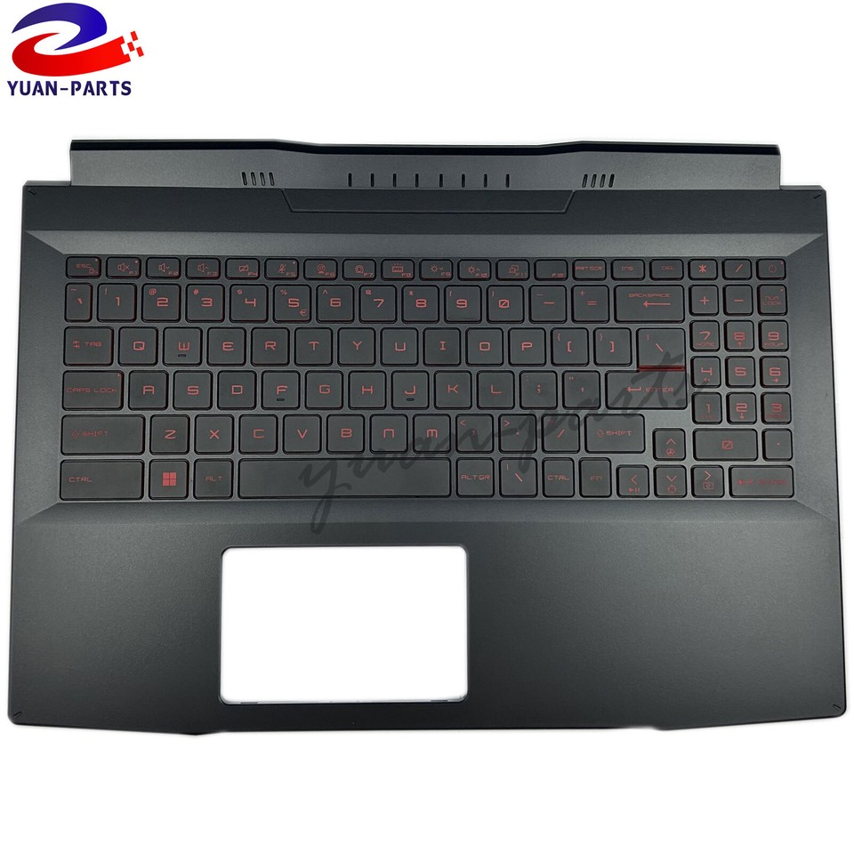 MSI GF66 Katana MS-1581 1582 11UE/11UG 11SC/11UD Palmrest Keyboard ...