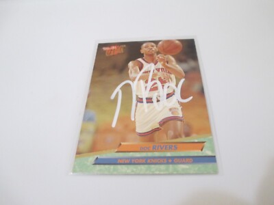 1993 Fleer Doc Rivers New York Knicks Autographed Basketball Card | eBay