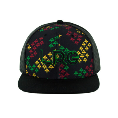 LRG Lifted Research Group "Babytree" Snapback Mesh Hat (Black) 6-Panel ...