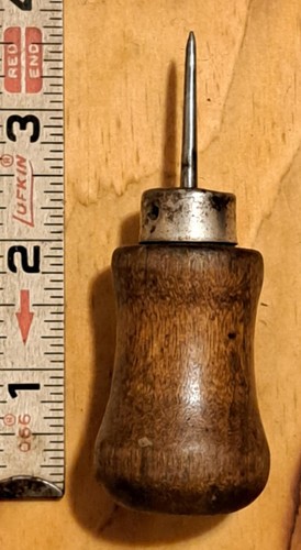 Vintage Unbranded 3.5" Stubby Scratch Awl Woodworking Small Hobby Tools ...
