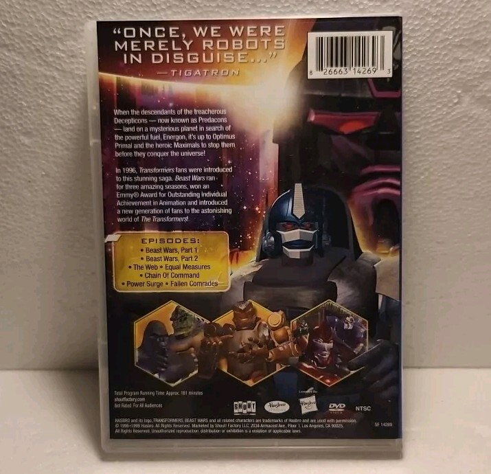 Transformers Beast Wars: Chain of Command (DVD) 1999 Hasbro USA ...