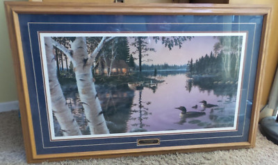 Mark Daehlin "Summertime" Print 43" x 27" Wood Frame Signed | eBay