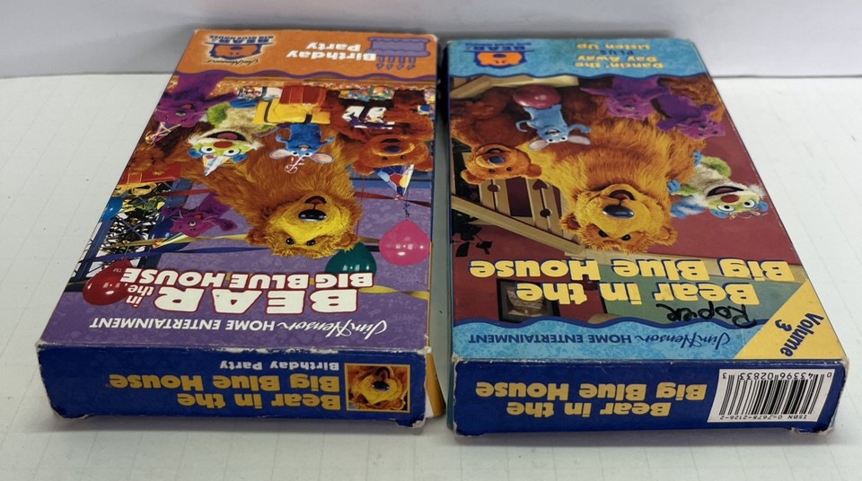 VTG Bear In the Big Blue House VHS Lot Jim Henson Movies Puppets Tested ...