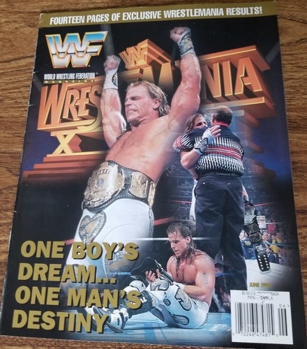 WWF Magazine June 1996 - Wrestlemania XII Issue - HBK Boyhood Dream WWE ...