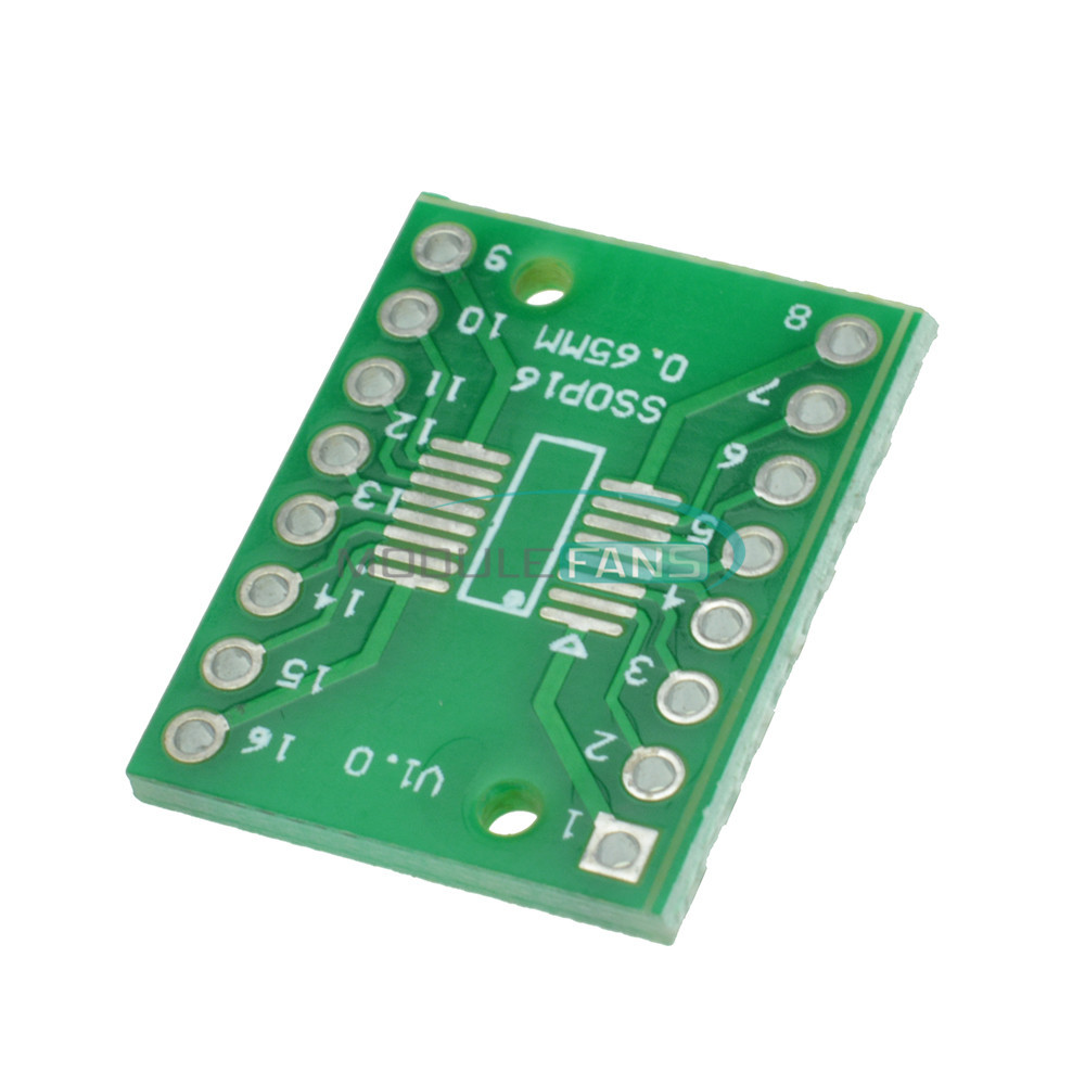 50PCS SSOP16 SOP16 TSSOP16 To DIP16 0.65/1.27mm IC Adapter PCB Board | eBay