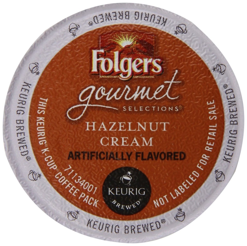 Folgers Toasty Hazelnut Cream Coffee 24 to 144 Keurig K cups Pick Size ...