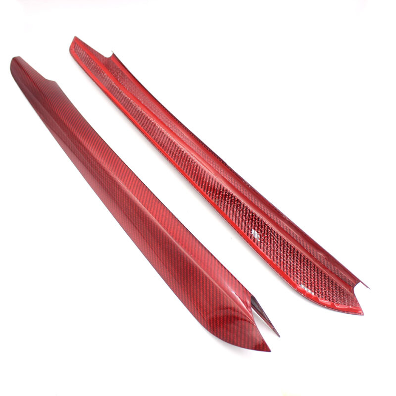 Red Carbon Fiber Side Center Console Cover Panel Trim Fits 2015-2018 ...