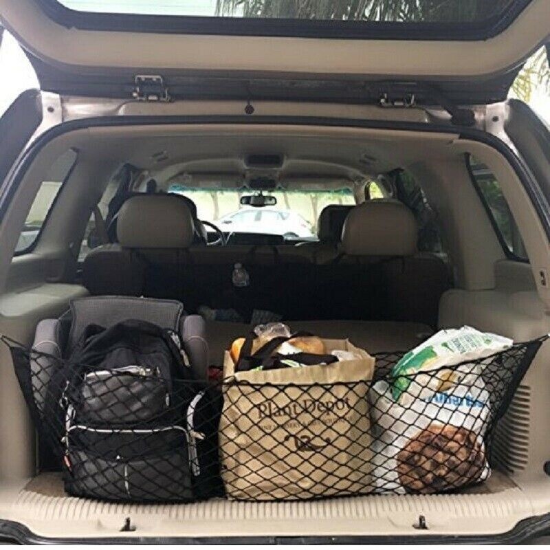 For BMW Audi Subaru Car Trunk Cargo Net Mesh Storage Organizer | eBay