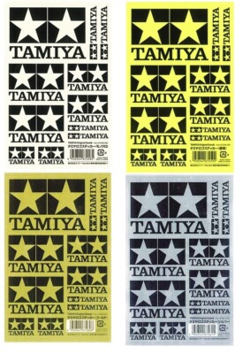 Tamiya Logo Sticker Set (Monochrome) 180x115mm For RC Car Mini 4WD ...