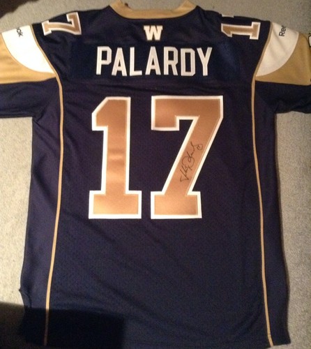 Winnipeg Blue Bomber Jersey Justin Palardy #17 Signed | eBay
