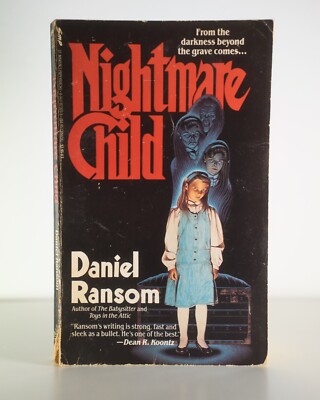 Nightmare Child - Daniel Ransom 1990 horror paperback | eBay