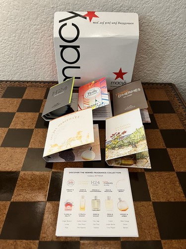 Macys Gift Fragrance Sample Set Hermes - Lot Of 5 Brand New W/box | eBay
