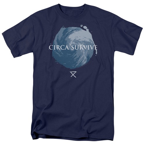 Circa Survive Storm T Shirt Mens Licensed Merch Rock Band Tee Navy | eBay