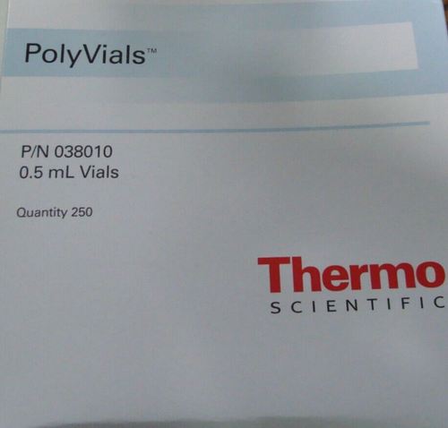 Thermo Scientific POLY VIAL 0.5ML Vials, 038010 | eBay