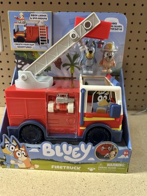 Bluey Firetruck Exclusive Firefighter Bingo, Bluey and Bob Bilby ...