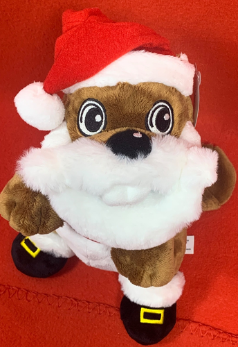 Buc-ee's Santa Beaver Plush 12" Bucky Christmas Holiday Stuffed Animal ...