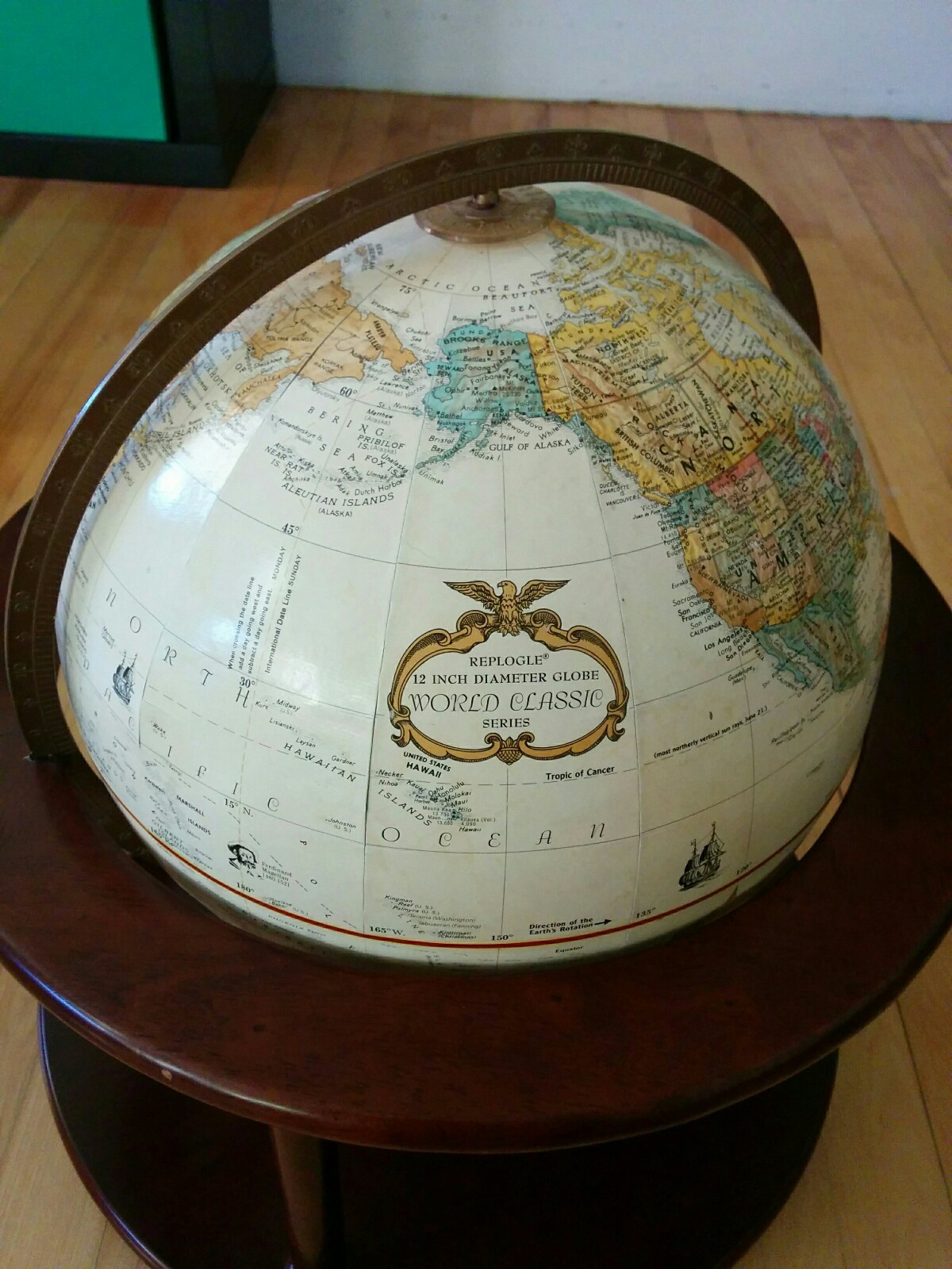 Replogle 12 Inch Diameter Globe Platinum Classic Series W/Wood Base ...