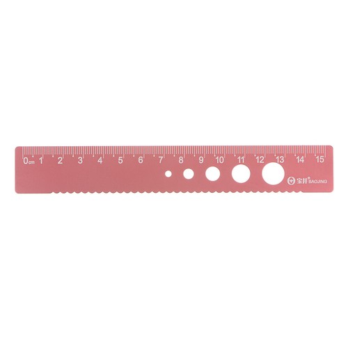 Straight Ruler 15cm Wave Edge with Hollow Circle Measuring Tool, Old ...