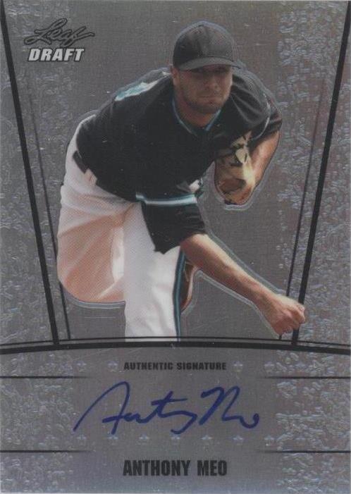 2011 Leaf Metal Draft - Anthony Meo #AU-AM2 Silver Prismatic /99 (AU ...