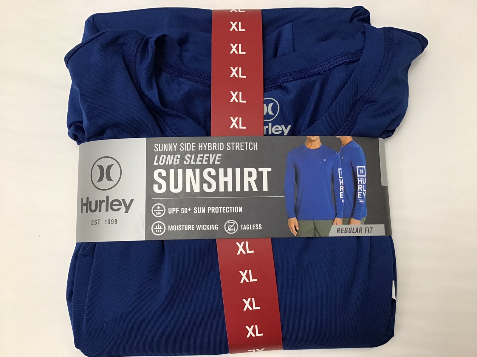New Hurley Long Sleeve Sunny Side XL Hybrid Stretch UPF Tagless ...