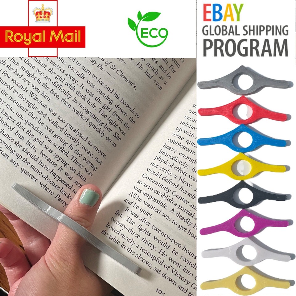 Book Holder Thumb page holder One hand reading Book study reader gift ...