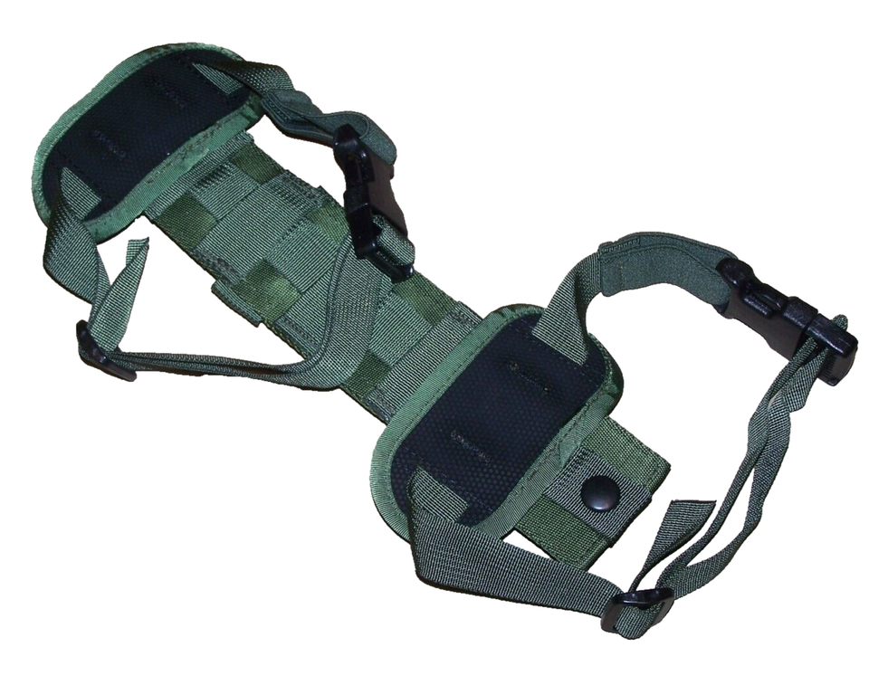 Ontario Sheath f/ ASEK Fixed Blade System Leg Straps Green Nylon Pilot ...