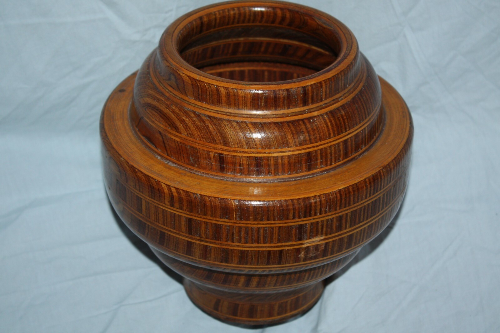 Beautiful Hand Turned Segmented Wood Bowl Rustic Home Decor Wooden Art ...