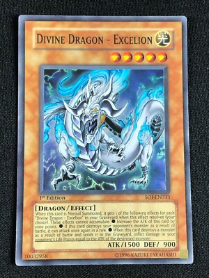 YUGIOH DIVINE DRAGON EXCELION SOI-EN033 1ST SUPER NM | eBay