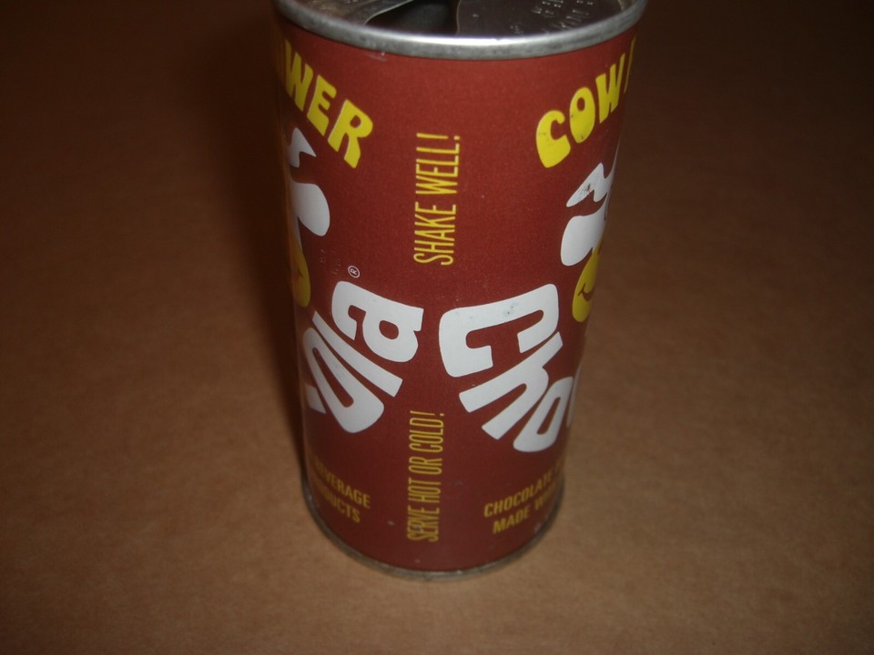Choc-Ola Cow Power Chocolate Drink Soda 11.5 Oz. Can 1970'S Juice Tab ...