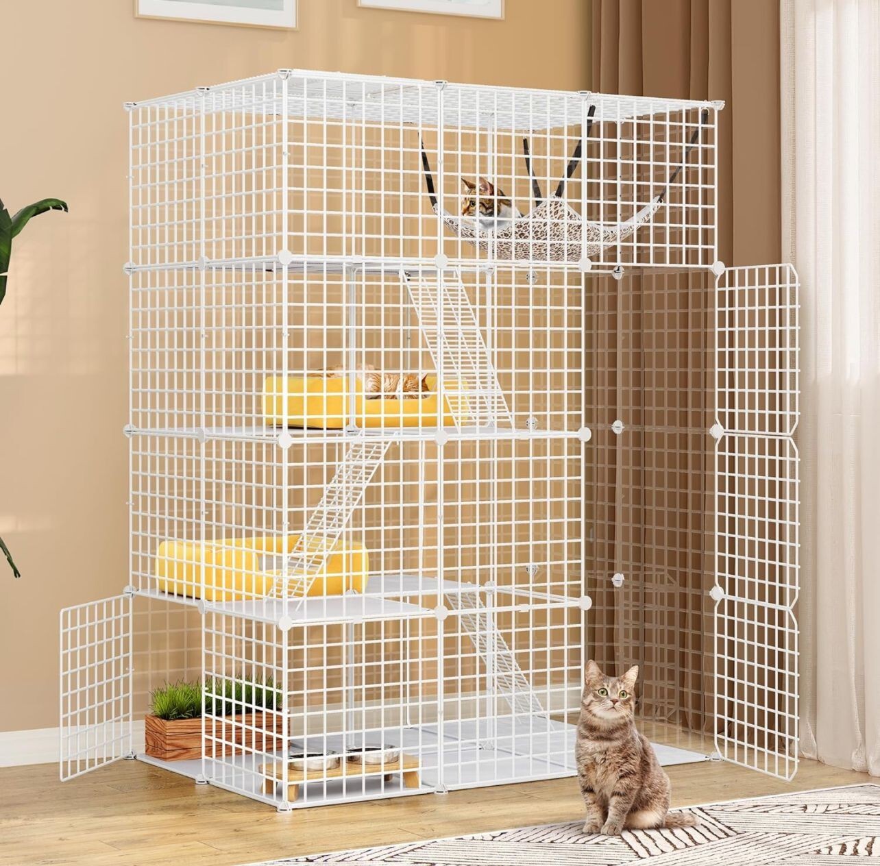 YITAHOME Large Cat Cage Indoor, Enclosure | Grelly UK