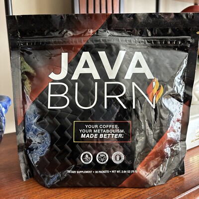 Java Burn Dietary Supplement Exp 2026 Weight Loss 30 Packet Coffee ...