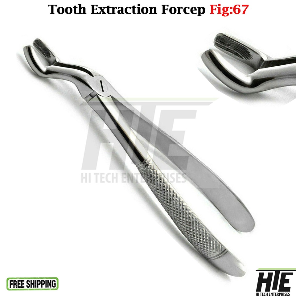 Dental Extraction Forceps Tooth Pulling Pain Remover Upper Lower Wisdom ...