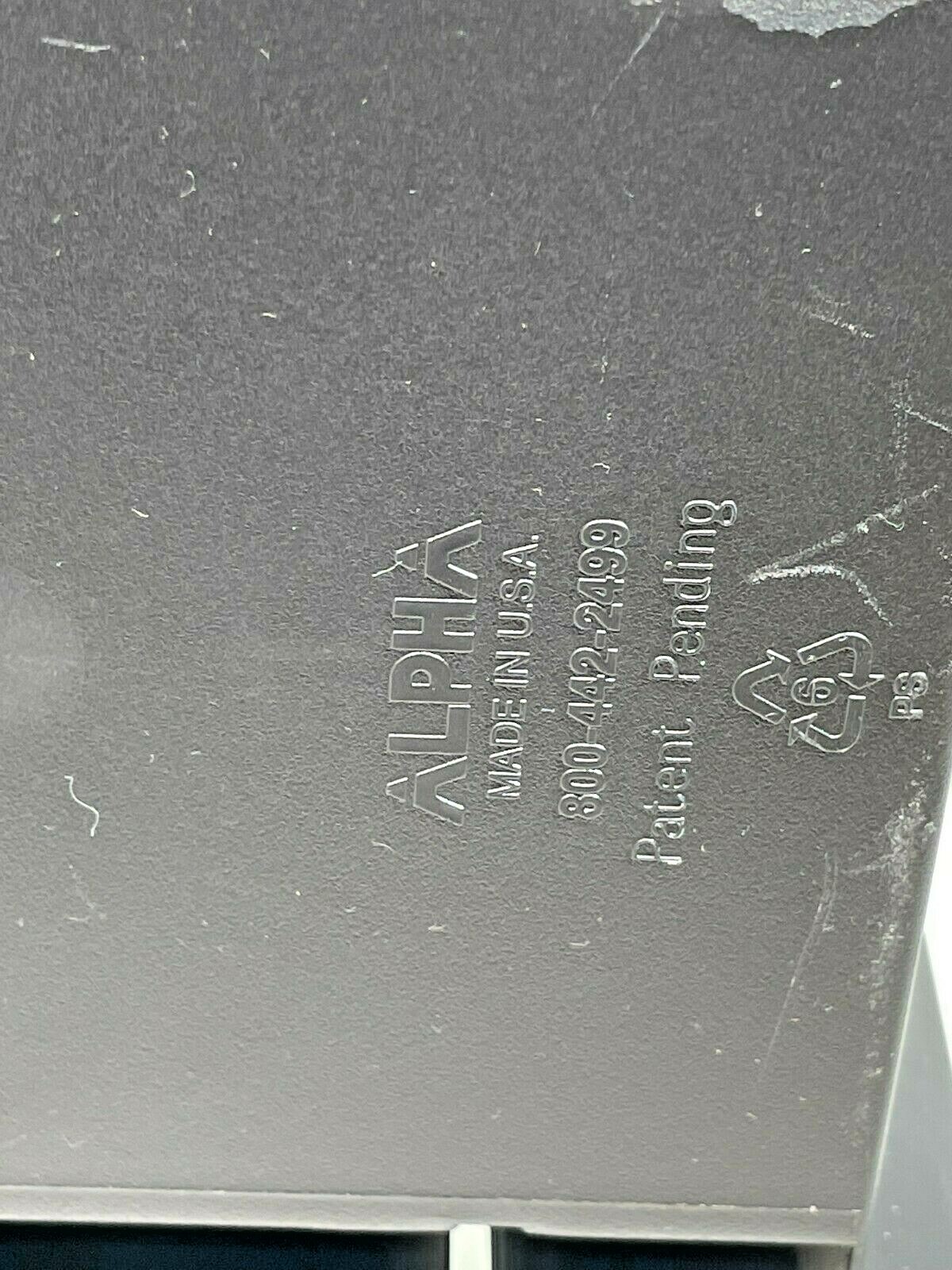 ALPHA CD STORAGE 30 BLACK PLASTIC STORAGE AND DISPLAY RACK WALL HUNG ...