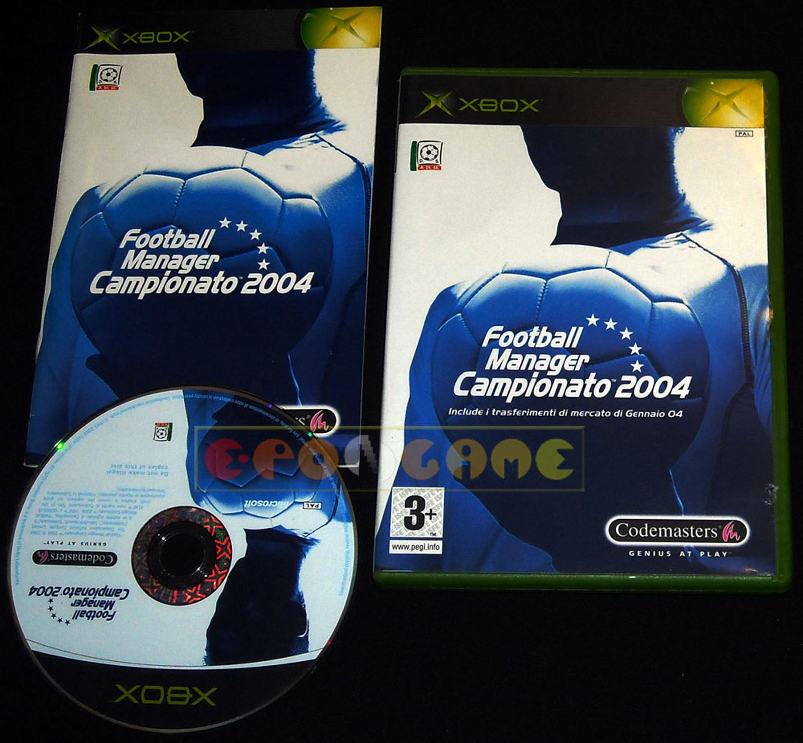 FOOTBALL MANAGER CAMPIONATO 2004 Xbox Versione Ufficiale Italiana ...