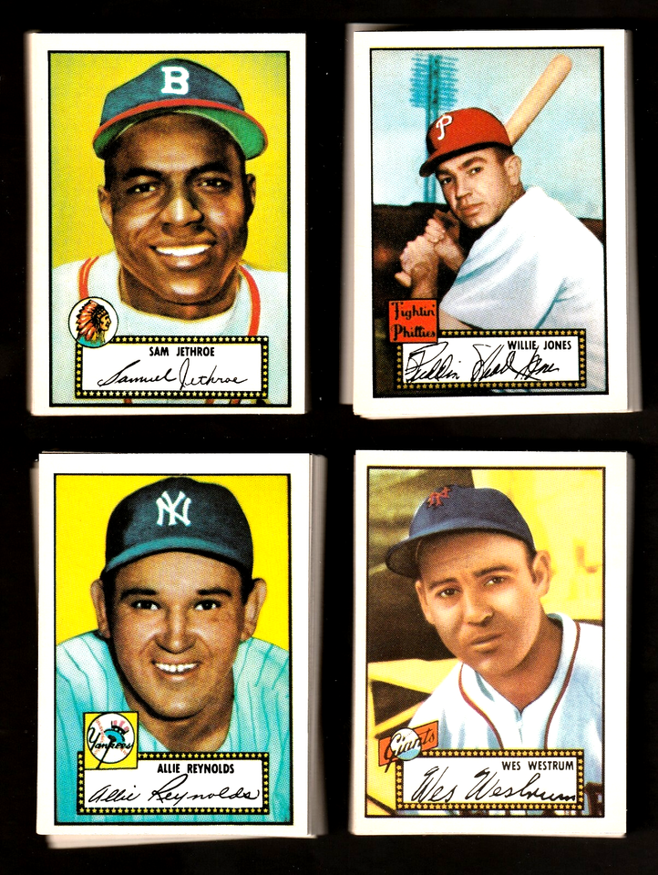 1952 Topps Reprint Set 1st SERIES (#1-80, 78 cards #s 20 & 22 not re ...