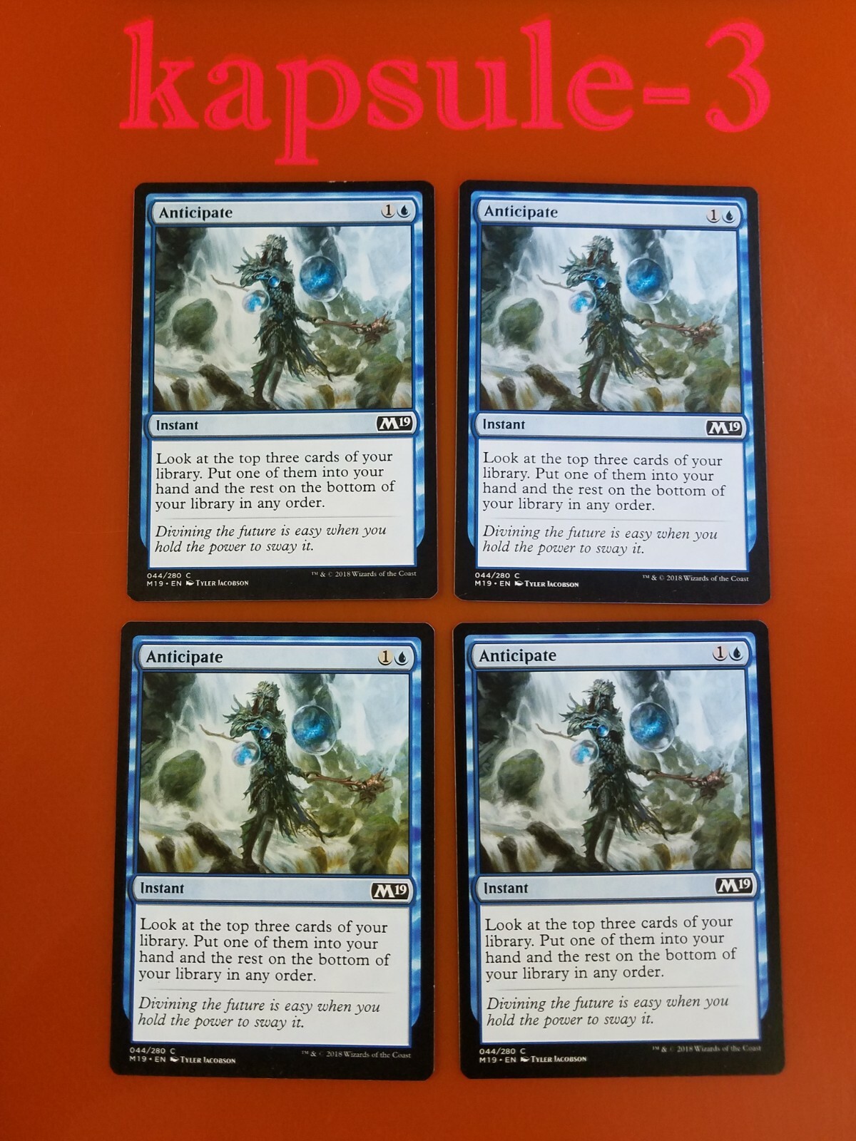 4x Anticipate | M19 Core Set 2019 | MTG Magic Cards | eBay