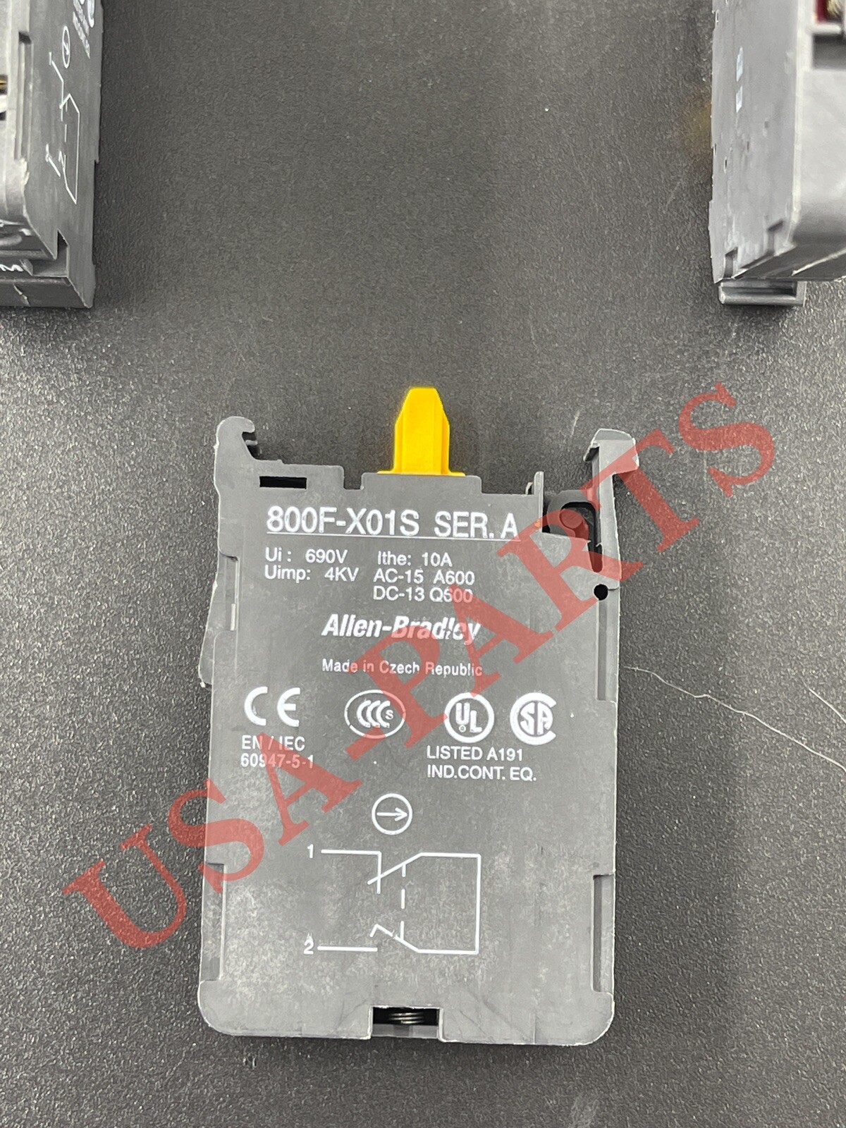 Allen-Bradley 800F-X01S Self-Monitoring Contact Block - Black for sale ...