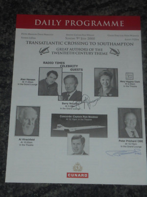 BARRY NORMAN & PETER PRICHARD - QE2 PROGRAMME SIGNED. ( RARE) | eBay UK