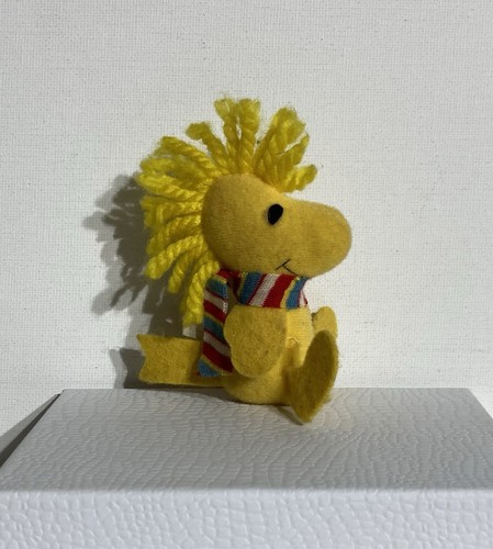 VTG 1972 Woodstock Plush With Scarf 2" Snoopy Peanuts Charlie Brown ...